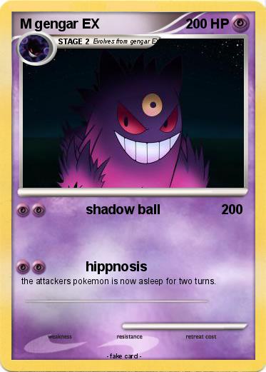 Pokémon M gengar EX 30 30 - shadow ball - My Pokemon Card