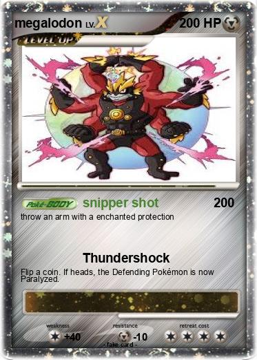 Pokémon megalodon 416 416 - snipper shot - My Pokemon Card