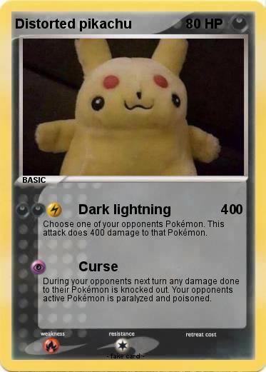 Pokémon Distorted pikachu - Dark lightning 0 - My Pokemon Card