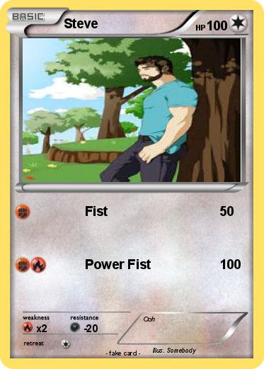 Pokémon Steve 3882 3882 - Fist - My Pokemon Card