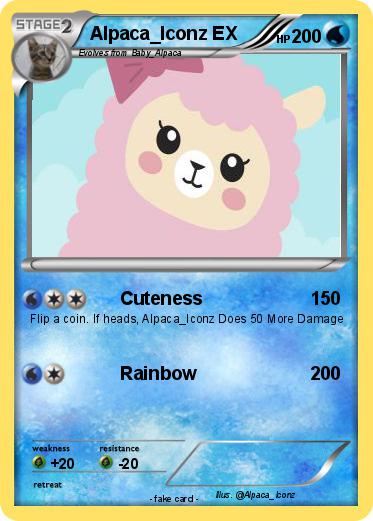 Pokémon Alpaca Iconz EX - Cuteness - My Pokemon Card