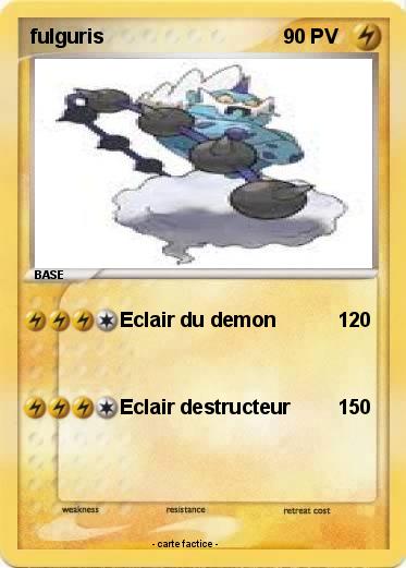 Pokémon fulguris 125 125 - Eclair du demon - Ma carte Pokémon