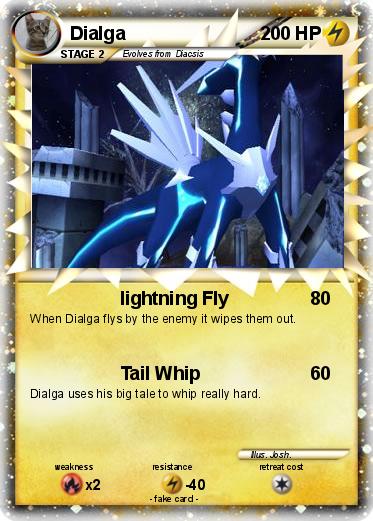 Pokémon Dialga 2807 2807 - lightning Fly - My Pokemon Card