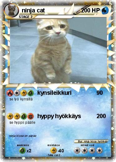Pokémon ninja cat 95 95 - kynsileikkuri - My Pokemon Card