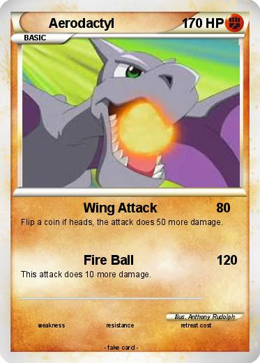 Pokémon Aerodactyl 93 93 - Wing Attack - My Pokemon Card