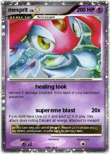 Pokémon mesprit 64 64 - healing look - My Pokemon Card