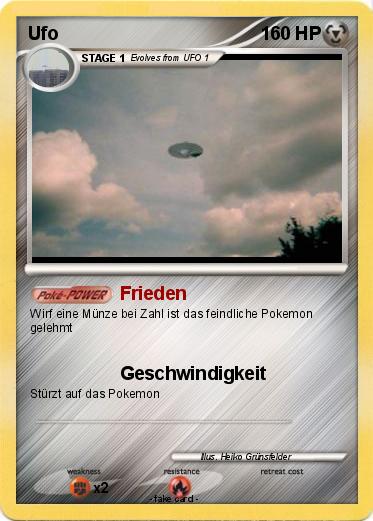 Pokémon Ufo 60 60 - Frieden - My Pokemon Card