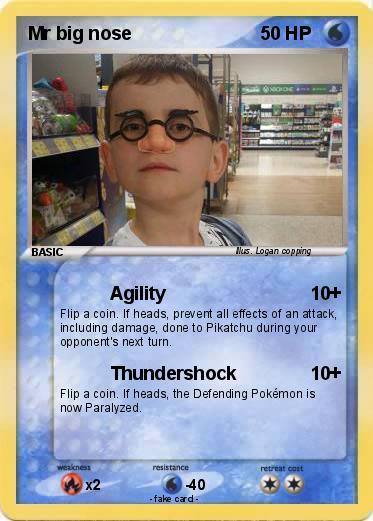 Pokémon Mr big nose - Agility - My Pokemon Card