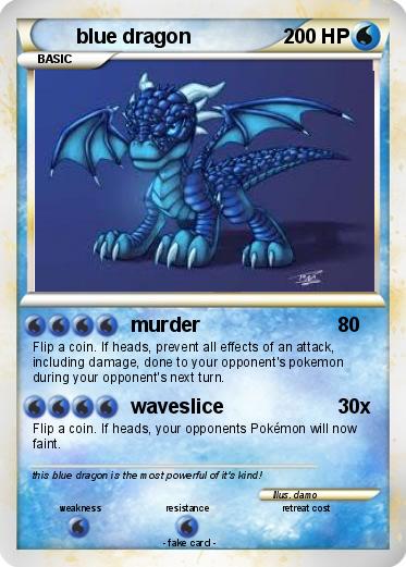 Pokémon blue dragon 62 62 - murder - My Pokemon Card
