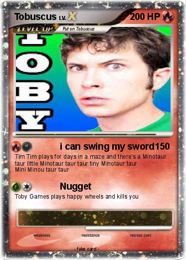 Pokémon Tobuscus 409 409 - i can swing my sword - My Pokemon Card