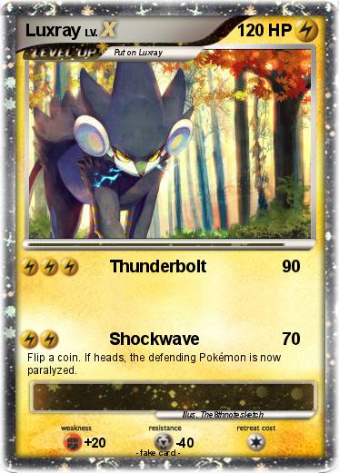 Pokémon Luxray 874 874 - Thunderbolt - My Pokemon Card