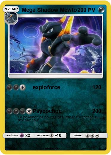Pokémon Mega Shadow Mewto 1 1 - exploforce - Ma carte Pokémon