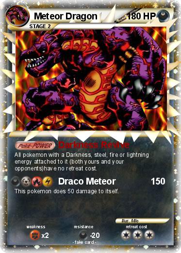 Pokémon Meteor Dragon 2 2 - Darkness Revive - My Pokemon Card