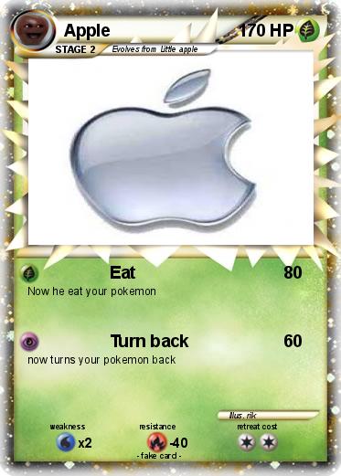 Pokémon Apple 198 198 - Eat - My Pokemon Card
