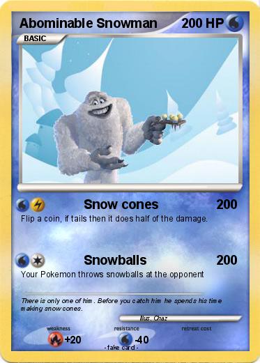 Pokémon Abominable Snowman 1 1 - Snow cones - My Pokemon Card
