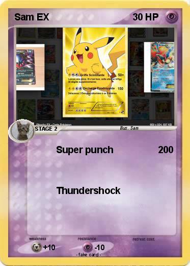 Pokémon Sam EX 8 8 - Super punch - My Pokemon Card