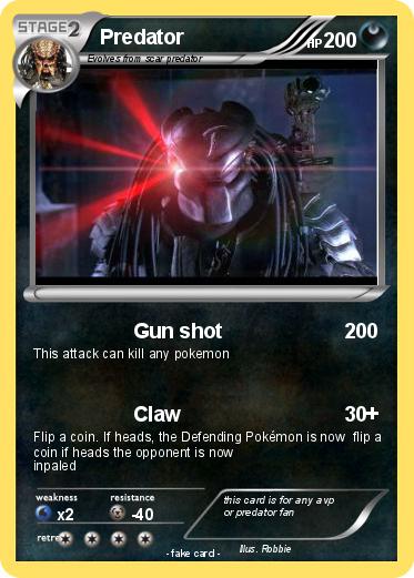Pokémon Predator 714 714 - Gun shot - My Pokemon Card