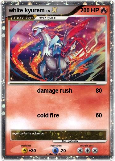 Pokémon white kyurem 591 591 - damage rush - My Pokemon Card