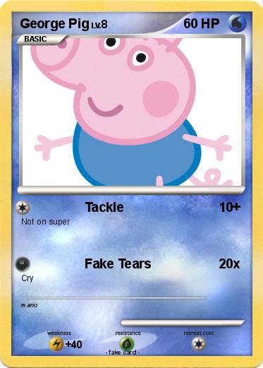 Pokémon George Pig 4 4 - Tackle - My Pokemon Card