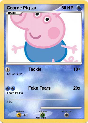 Pokémon George Pig 3 3 - Tackle - My Pokemon Card