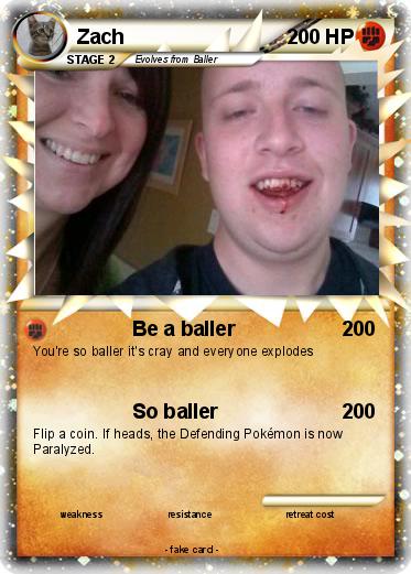 Pokémon Zach 229 229 - Be a baller - My Pokemon Card