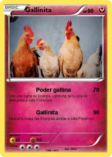 Pokémon Gallinita - Poder gallina - Mi carta pokémon