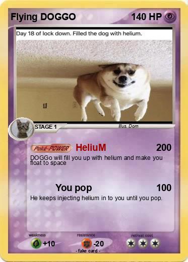 Pokémon Flying DOGGO - HeliuM - My Pokemon Card