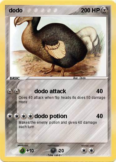 Pokémon dodo 212 212 - dodo attack - My Pokemon Card