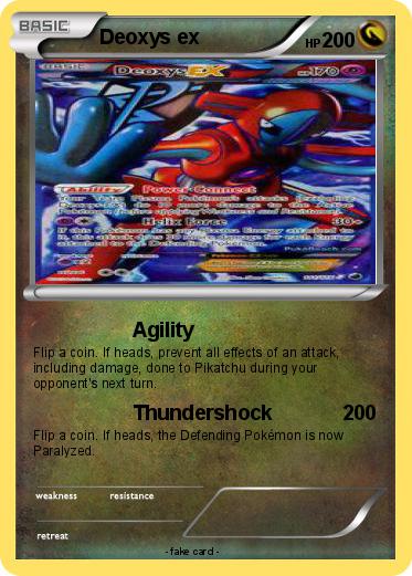 Pokémon Deoxys ex 205 205 - Agility - My Pokemon Card