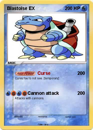 Pokémon Blastoise EX 43 43 - Curse - My Pokemon Card