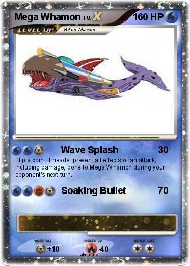 Pokémon Mega Whamon - Wave Splash - My Pokemon Card