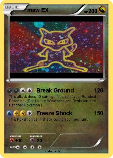 Pokémon mew EX 517 517 - Break Ground - My Pokemon Card
