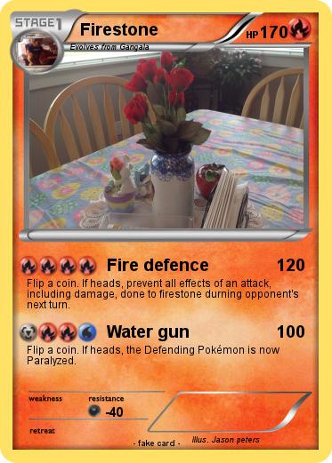 Pokémon Firestone 9 9 - Fire defence - My Pokemon Card