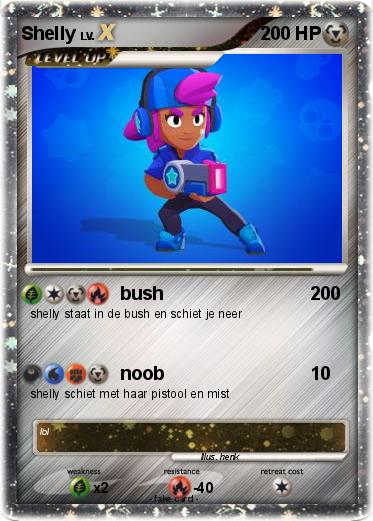 Pokémon Shelly 68 68 - bush - My Pokemon Card