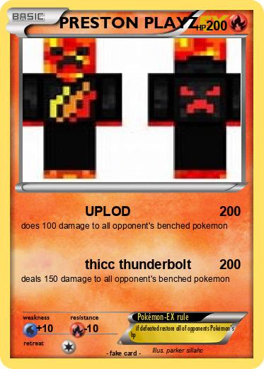 Pokémon PRESTON PLAYZ 16 16 - UPLOD - My Pokemon Card