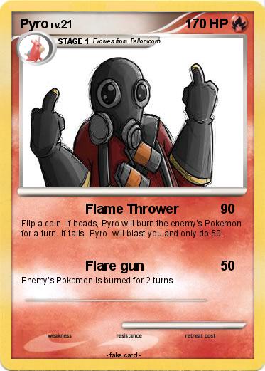 Pokémon Pyro 401 401 - Flame Thrower - My Pokemon Card