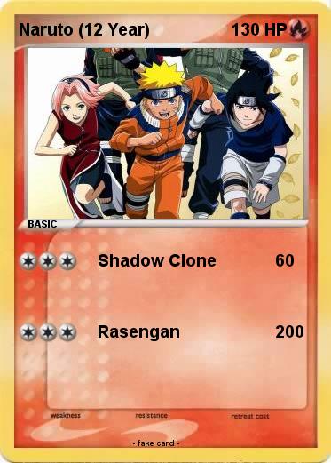 Pokémon Naruto 12 Year - Shadow Clone - My Pokemon Card