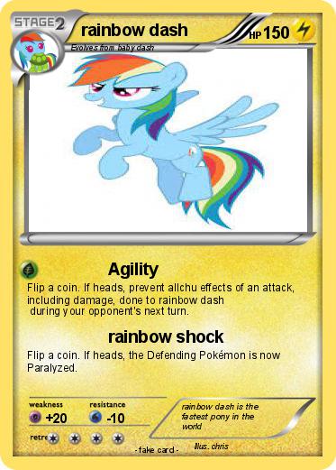 Pokémon rainbow dash 936 936 - Agility - My Pokemon Card