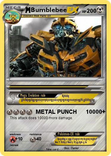 Pokémon Bumblebee 420 420 - METAL PUNCH 10000+ - My Pokemon Card