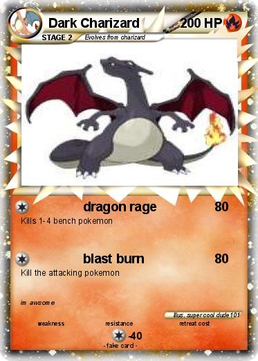 Pokémon Dark Charizard 298 298 - dragon rage - My Pokemon Card