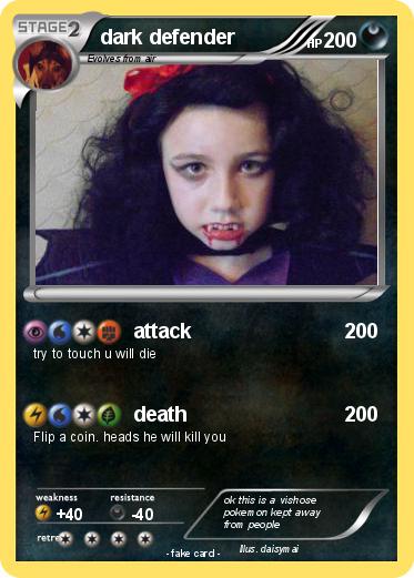 Pokémon dark defender - attack - My Pokemon Card