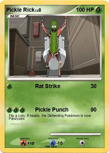 Pokémon Pickle Rick 89 89 - Rat Strike - My Pokemon Card