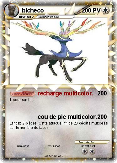 Pokémon bicheco - recharge multicolor. - Ma carte Pokémon
