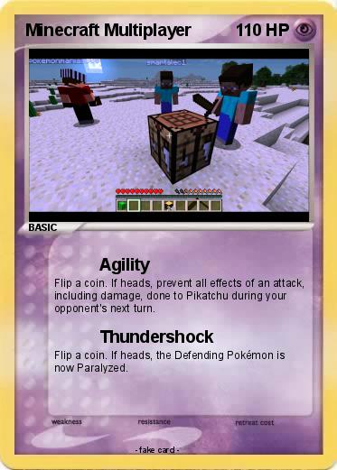 Pokémon Minecraft Multiplayer - Agility - My Pokemon Card