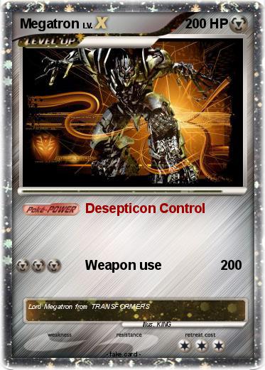 Pokémon Megatron 485 485 - Desepticon Control - My Pokemon Card
