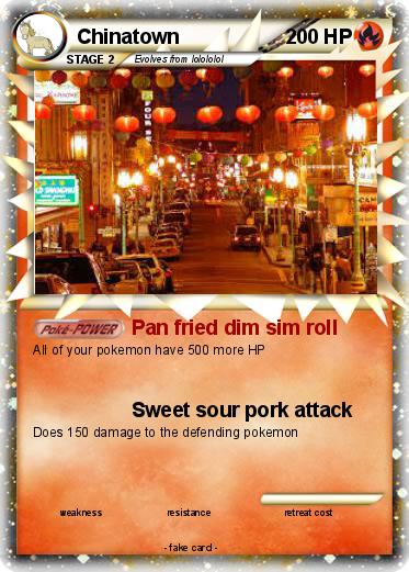 Pokémon Chinatown - Pan fried dim sim roll - My Pokemon Card