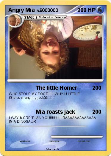 Pokémon Angry Mia - The little Homer - My Pokemon Card