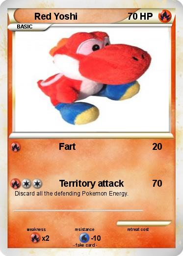 Pokémon Red Yoshi 12 12 - Fart - My Pokemon Card