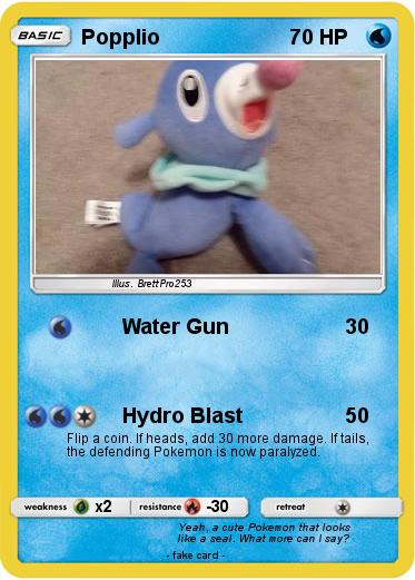 Pokémon Popplio 151 151 - Water Gun - My Pokemon Card
