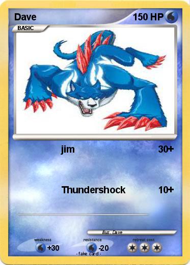 Pokémon Dave 258 258 - jim - My Pokemon Card